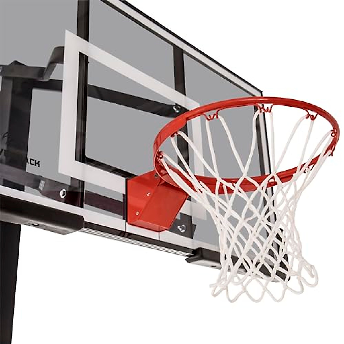 Silverback Ghost Basketball Goal with 60-Inch Tinted Tempered Glass Backboard