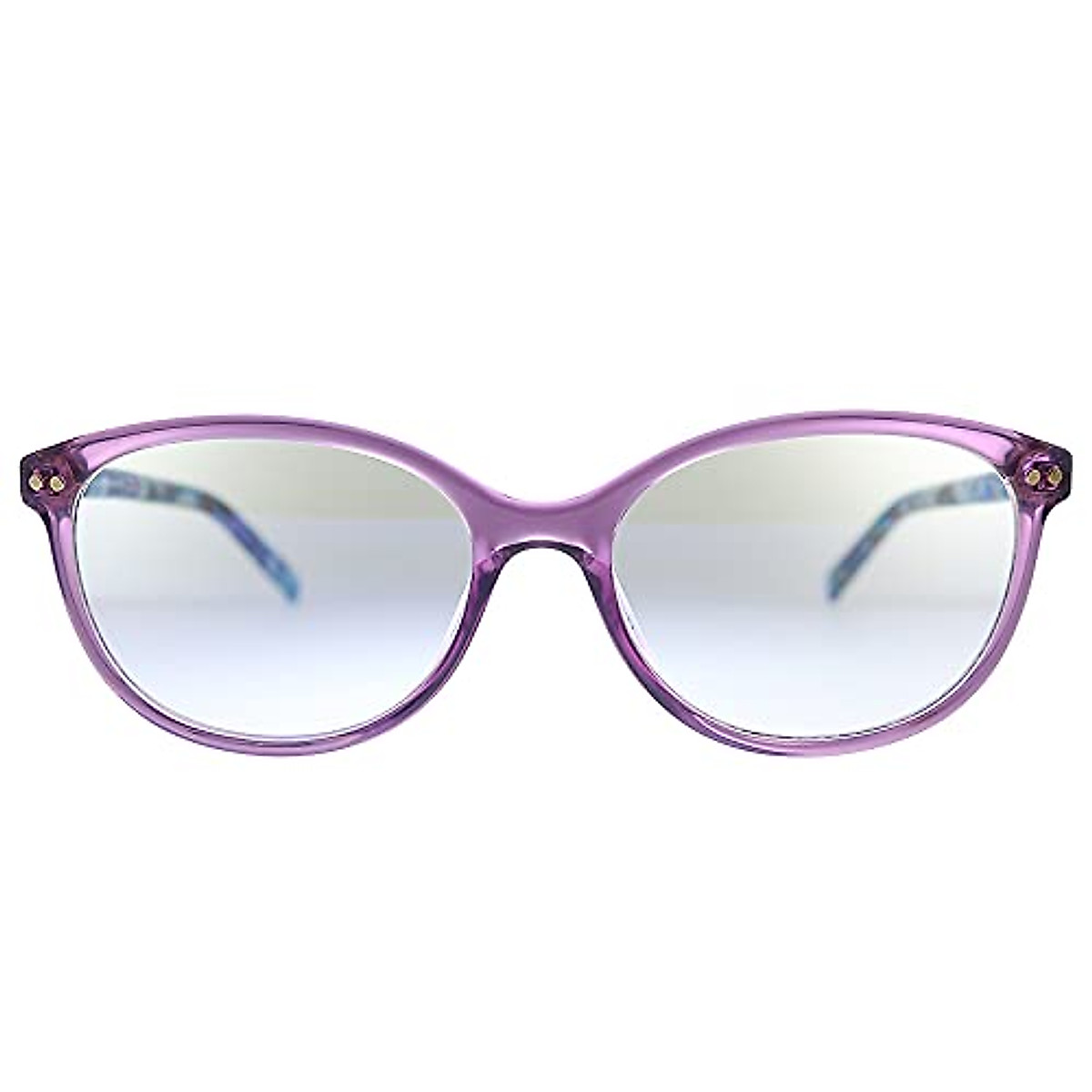 Kate Spade New York Women's Olive Blue Light Glasses Oval Reading, Violet/Demo Lens, 53mm, 16mm + 0