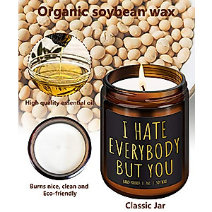 Lavender Scented Candles- Best Friend Birthday Gifts for Women-Coworker Leaving Gift-Funny Gifts-Friendship Gifts-Gifts for Friends Female, Mom, Sister-Valentine’s Christmas Day Gifts(7oz)