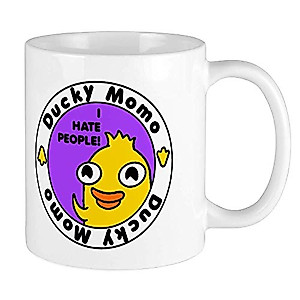 Ducky Momo Hates People! Mug Ceramic 11oz Coffee/Tea Cup Gift Stocking Stuffer