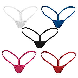 Justgoo Womens Sexy G-String Micro Back Thongs Panties Underwear Low Rise T-Back Underpants