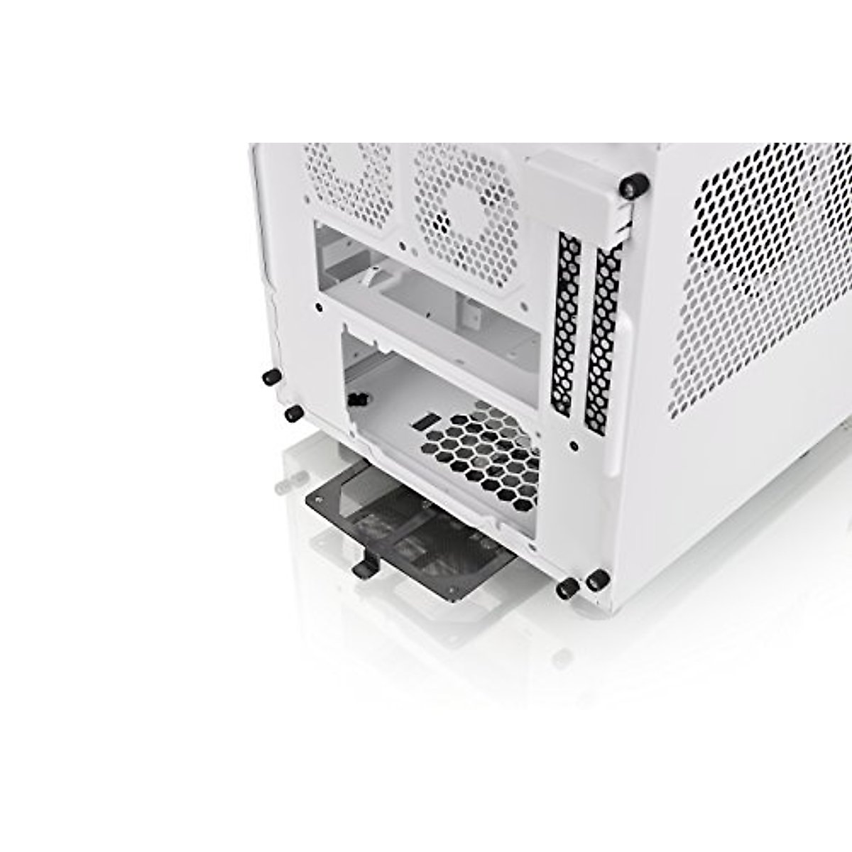 Thermaltake Core V1 Snow Edition SPCC Mini ITX Cube Computer Chassis CA-1B8-00S6WN-01, White