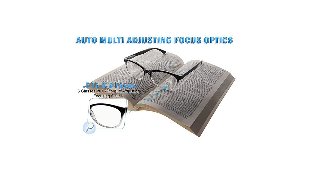 Reading Glasses for Women Men One Power Multi Flex Focus Dial Vision Auto Adjust Glasses From ...