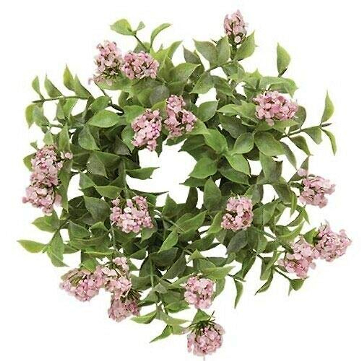 Pink Floral Blooming Candle Ring 3.5" Inside 9" W Approx Spring Summer Chic Home and Garden