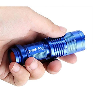 enjoydeal Mini LED Flashlights 5 Pack Pocket Pen Flashlight Ultra Bright 350 Lumens Waterproof Zoomable Flashlight with 3 Mode for Kids Camping Cycling Hiking Emergency Torch Light