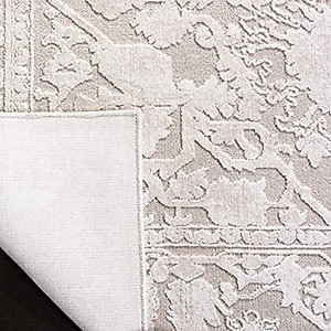 SAFAVIEH Reflection Collection 9' x 12' Cream / Ivory RFT665D Vintage Distressed Area Rug