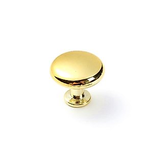 Aluminum Round Cabinet Knob, Gold