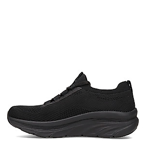 Skechers Women's Slip on Athletic Styling D'Lux Walker SR Health Care Professional Shoe, Black, 10
