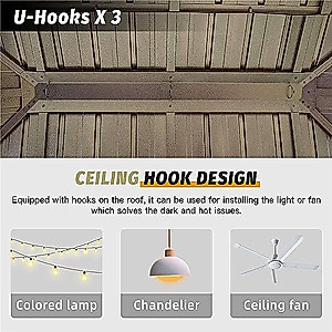 12'x19' Hardtop Gazebo, Outdoor Canopies and Gazebos,Outdoor Aluminum Frame Canopy with Galvanized Steel Double Roof, for Patio, Backyard and Lawn