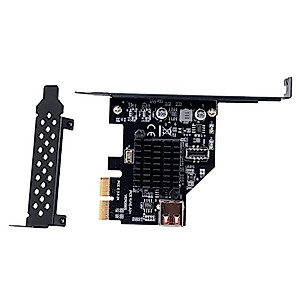 ChenYang 2 Port USB 2.0 ＆ USB 3.1 Gen 2 Type-E Front Panel Socket to PCI-E 2X PCI Express Expansion Card Adapter