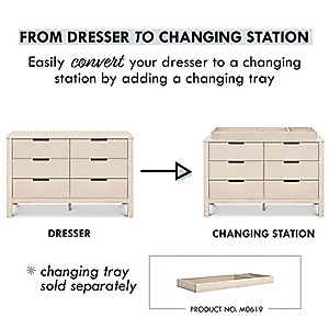 Carter's by DaVinci Double Colby 6-Drawer Dresser, Washed Natural