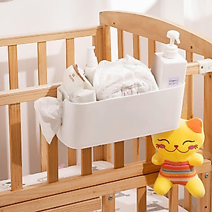 HYOATREA Bedside Storage Organizer Caddy Hanging Organizer Bunk Bed Shelf Holder Pocket for College Dorm Room Baby Bed Rails (Green)