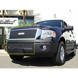 2007-2014 Expedition Billet Bumper Grille, Polished, 1 Pc, Overlay - PN #25594