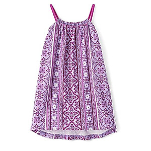 The Children's Place Baby Toddler Girls Strappy Casual Dress, Purple, 6-9 Months