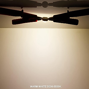 CHANZON 10 pcs High Power Led Chip 3W Warm White 3000K - 3500K (Input 600mA - 700mA / DC 3V - 3.4V / 3 Watt) Super Bright Intensity SMD COB Light Emitter Components Diode 3 W Bulb Lamp DIY Lighting