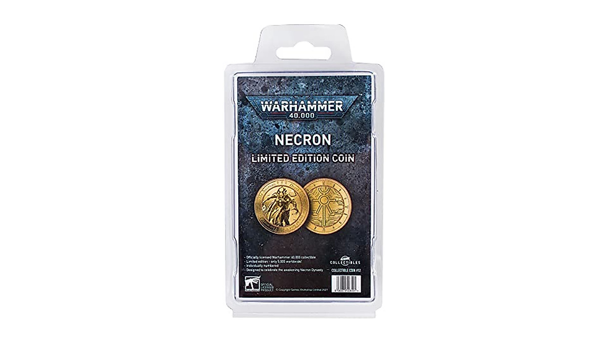 Warhammer 40,000 Necron Limited Edition Gold Coin - Collectors Item