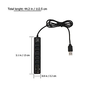 OSALADI USB s Hubs Computer USB Hub Practical Expansion Transfer Adapter Laptop Data USB Hub USB Hubs USB A Hub USB Hub