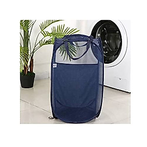 Laundry Pop-up Hamper Dirty Clothes Basket With Carry Handles Durable Fabric Collapsible Design for Clothes 2 Pack