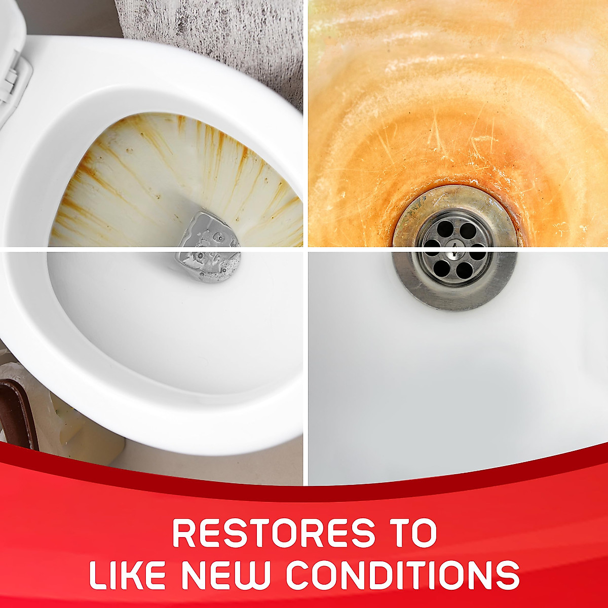 Iron OUT Powder Rust Stain Remover, Remove and Prevent Rust Stains in Bathrooms, Kitchens, Appliances, Laundry, and Outdoors, white, 4.75 lbs.