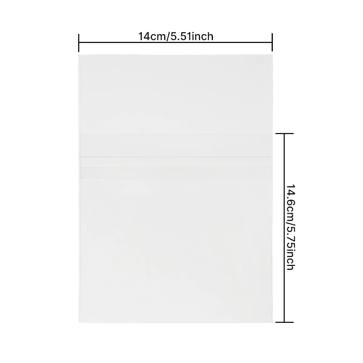 50 Resealable 4.7 Mil Plastic Outer Sleeves for Mini LP SHM-CD Paper Sleeves