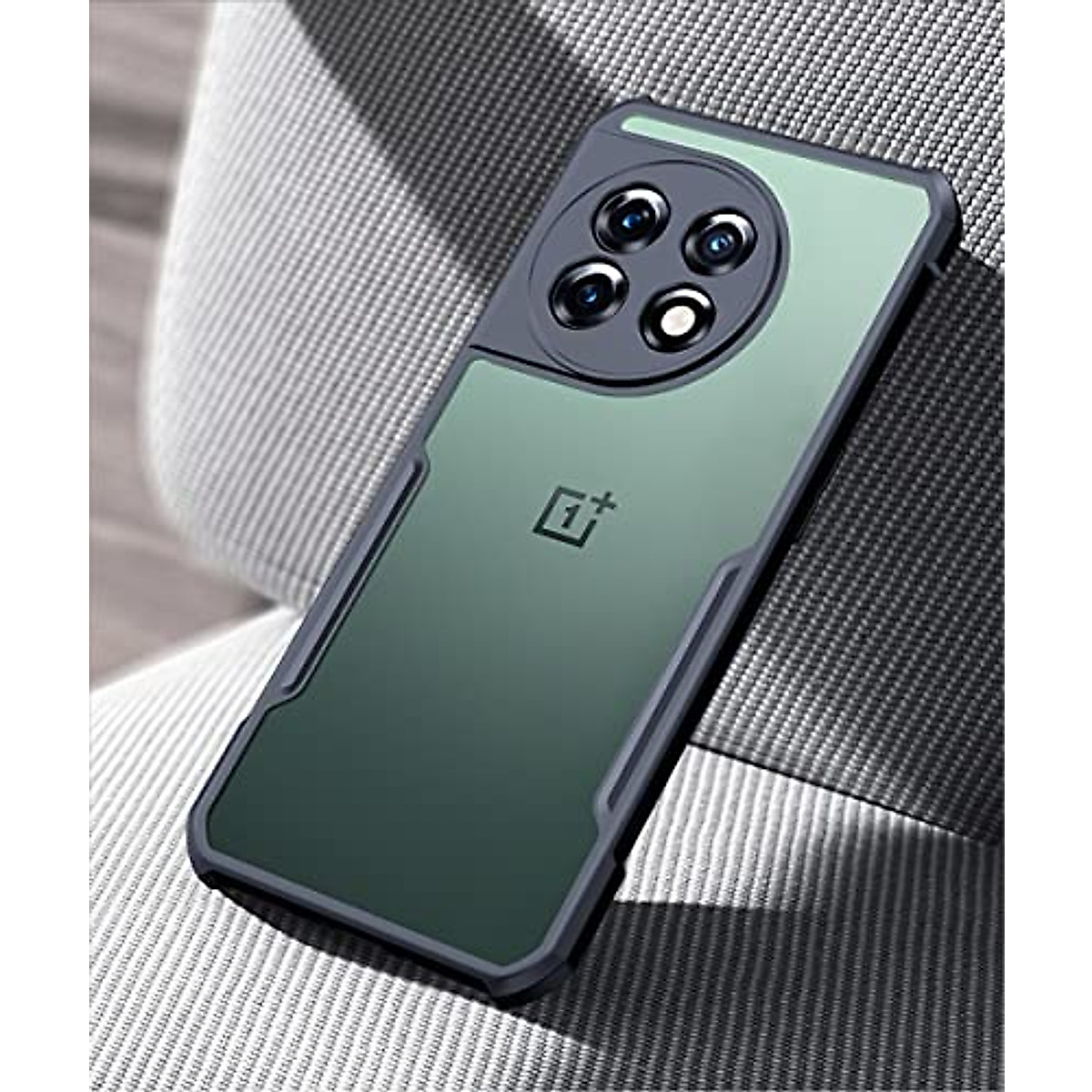 GIMENOHIG Four Corners Anti-Drop Case for Oneplus 11, Silicone PC Hybrid Shock and Drop Protection (Black)