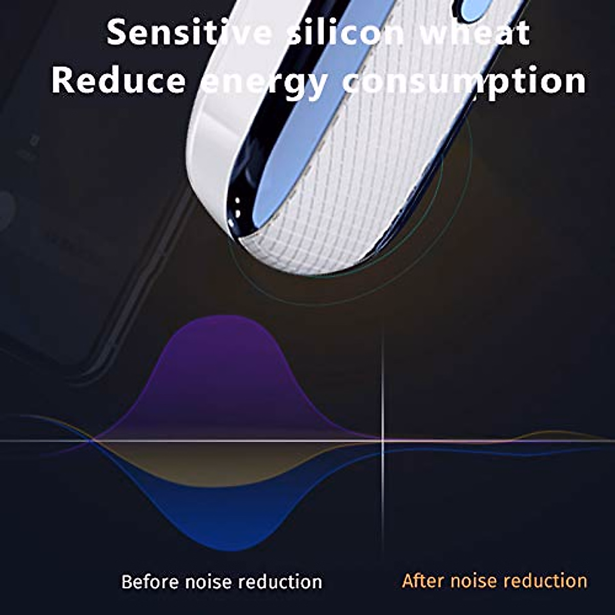 Wireless Bluetooth Earphones with Mic,in-Ear High Power Super Long Standby Business Sports Earbud Headphones with 20 Hours Noise Canceling Hands Free Calling Compatible Driving/iPhone/Samsung