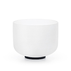 Hye-eun 8 Inch 432hz F Note Perfect Pitch Crystal Singing Bowl Heart Chakra for Healing With Heavy Duty Carrying Case for Sound Therapy Musical Vibration