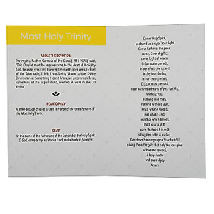 Most Holy Trinity Devotional Prayer Kit | Multi-Faceted Glass Beads | Includes Instructions and Information | Great Catholic Gift for First Communion and Confirmation | Made in Italy