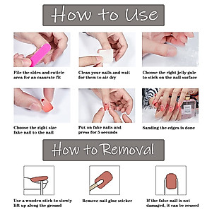 24Pcs Black Press on Nails Long Star Moon Fake Nails Full Cover Luxurious Acrylic Nails Glue on Nails Glossy Gradient False Nails Stick on Nails for Women