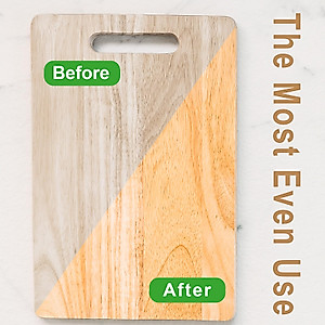 Threlaco 3 Pcs Cutting Board Oil Applicator with Wood Cutting Board Oil Wax Set Cutting Board Wax Conditioner for Butcher Block and Wooden Kitchen Tools Cutting Round Board Oil Scrub Brush