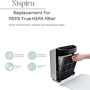 Nispira C545 HEPA Filter Replacement Ture HPEA For Winix C545 Air Purifier, P150, B151, 9300, Part Filter S 1712-0096-00 & 2522-0058-00, 113050 1 Set