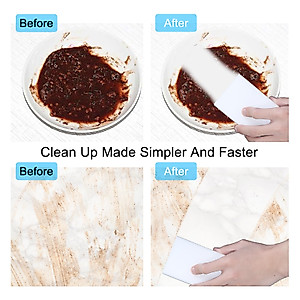2X Density Magic Sponge Eraser,Multi-Functional Household Cleaning Kitchen Dish Sponge for Furniture,Extra Thick and Long Lasting Melamine Cleaning Sponges for Bathroom,Floor, Wall Cleaner (10)