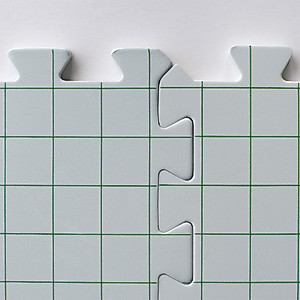 Boye Interlocking Needlepoint, Knitting, and Crochet Blocking Boards, 12'' W x 12'' L, 4pc, Black