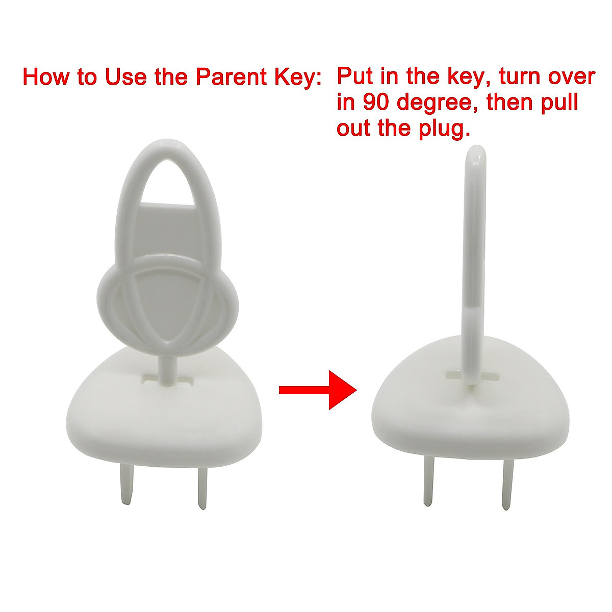 UCLEVER Outlet Plug Covers Baby Proofing Electric Protector Caps Kit for Child Safety (24 Plugs + 4 Keys)