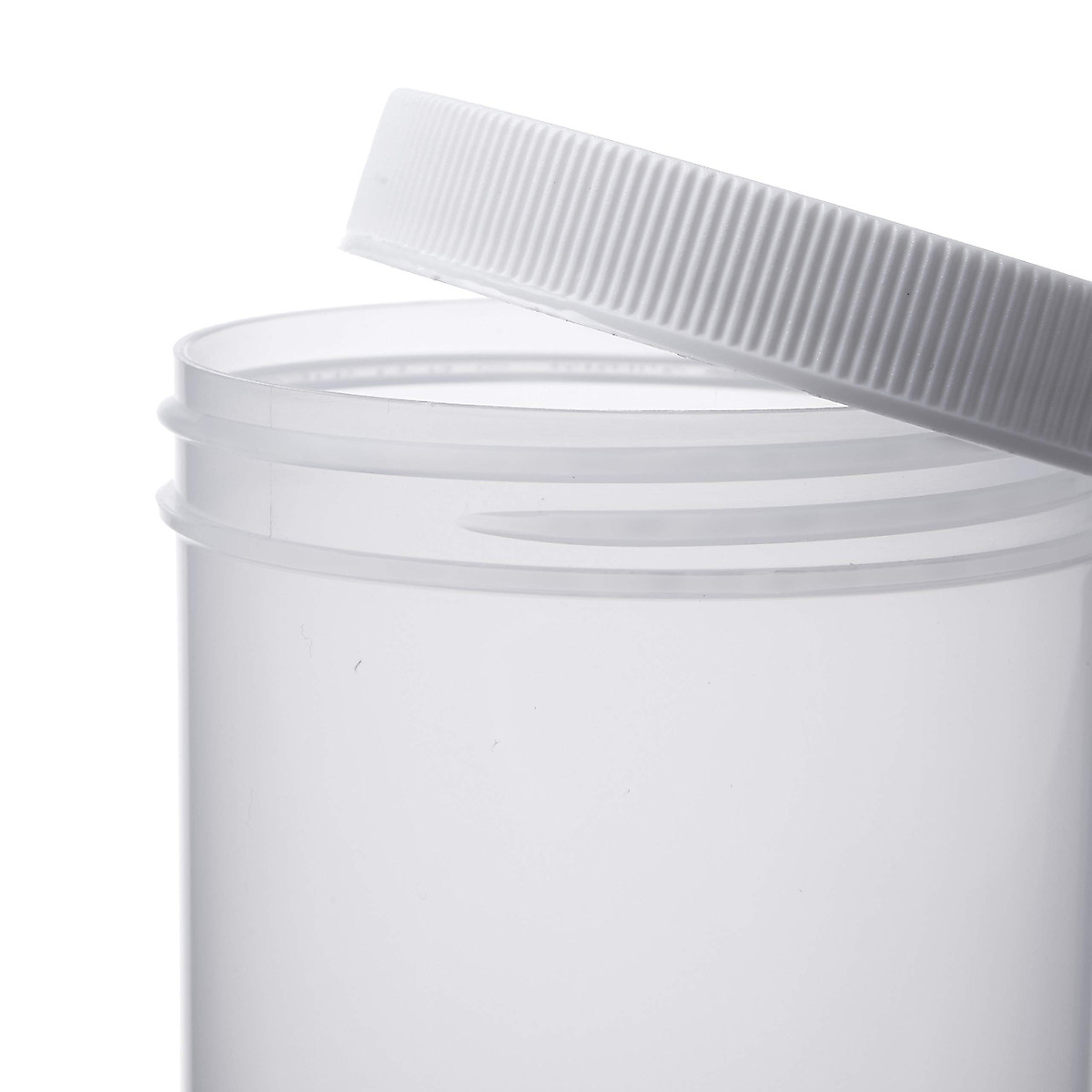 Consolidated Plastics 42414 Wide-Mouth Jar with Cap, 6 oz, Natural, 50 Piece