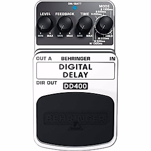 Behringer Digital Delay Dd400 Digital Stereo Delay/Echo Effects Pedal