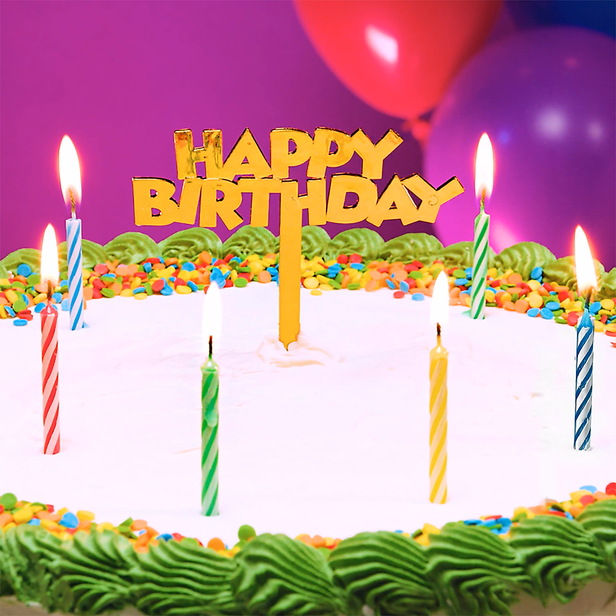 BEST PARTY EVER! Cash Stash Cake Surprise Candle Set, Pull Out Money Box for Birthday Cake with 24 Candles, Holds Up to 40+ Bills, Birthday Cake Topper