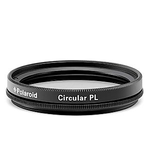 Polaroid Optics 55mm Multi-Coated Circular Polarizer Filter [CPL] For ‘On Location’ Color Saturation, Contrast & Reflection Control– Compatible w/ All Popular Camera Lens Models