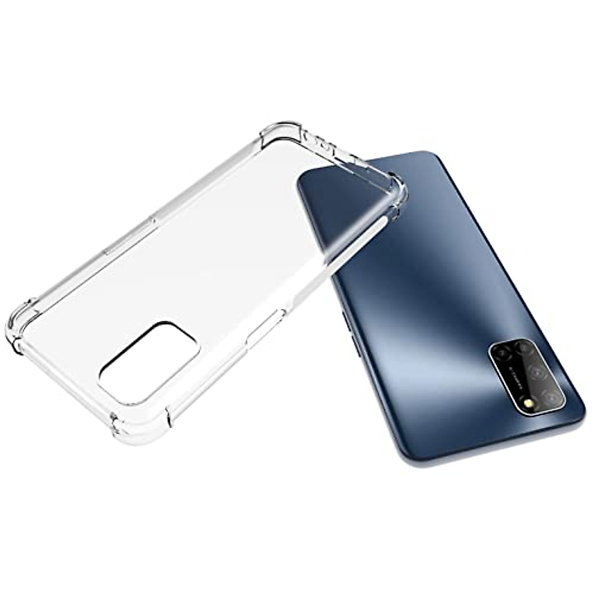 USTIYA Case for Oppo A72 Case/Oppo A92 Clear Crystal TPU Four Corners Protect Camera Protective Cover Transparent Soft Phone Case