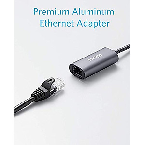 Anker USB C to Ethernet Adapter, PowerExpand USB C to Gigabit Ethernet Adapter, Aluminum Portable USB C Adapter for MacBook Pro, MacBook Air 2018 and Later, iPad Pro 2018 and Later, XPS