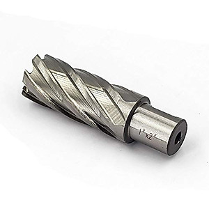 Annular Cutter JESTUOUS 3/4 Inch Weldon Shank 1 Cutting Diameter 2 Cutting Depth with Two-Flat HSS Kit for Magnetic Drill Press,1 Piece