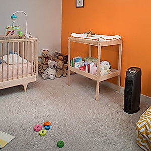 Alen T500 Air Purifier, Quiet Air Flow for Large Rooms, 500 SqFt, Portable Air Cleaner for Allergens, Dust, Pollen, Pet Dander, in Black