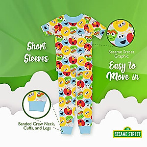 Sesame Street Baby 4-Piece Snug-fit Cotton Pajama Set, IT is TIME for, 2T