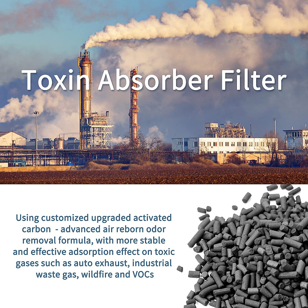 Zouhwaso Toxin Absorber 40 Filter Compatible with MA Series 40 Air Cleaner pur-ifier, 3-in-1 Composite Filtration with Upgrade acti-vated car-bon Filter, H13 HEPA and Fine Pre-Filter, Pack of 2
