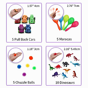 Amy&Benton 120PCS Prize Box Toys for Kids Classroom Pinata Filler Toys Kids Birthday Party Favors Assorted Carnival Prizes Treasure Box Chest Prizes Toys Goodie Bag Stuffers