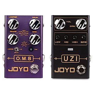 JOYO R-06 Looper Drum Machine Bundle with R-03 Metal Distortion Effect Pedals for Electric Guitar Most Frequently Combination Budget