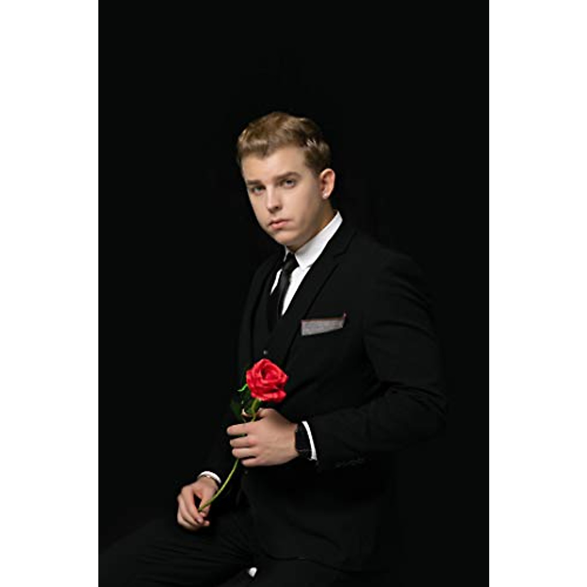 Kate 5ft×7ft Solid Black Backdrop Portrait Background for Photography Studio