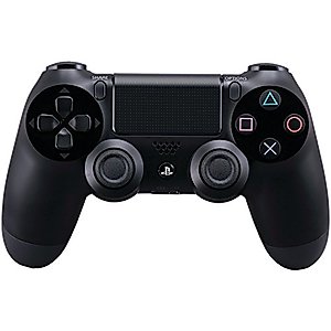 DualShock 4 Wireless Controller for PlayStation 4 , television- Jet Black (Renewed)