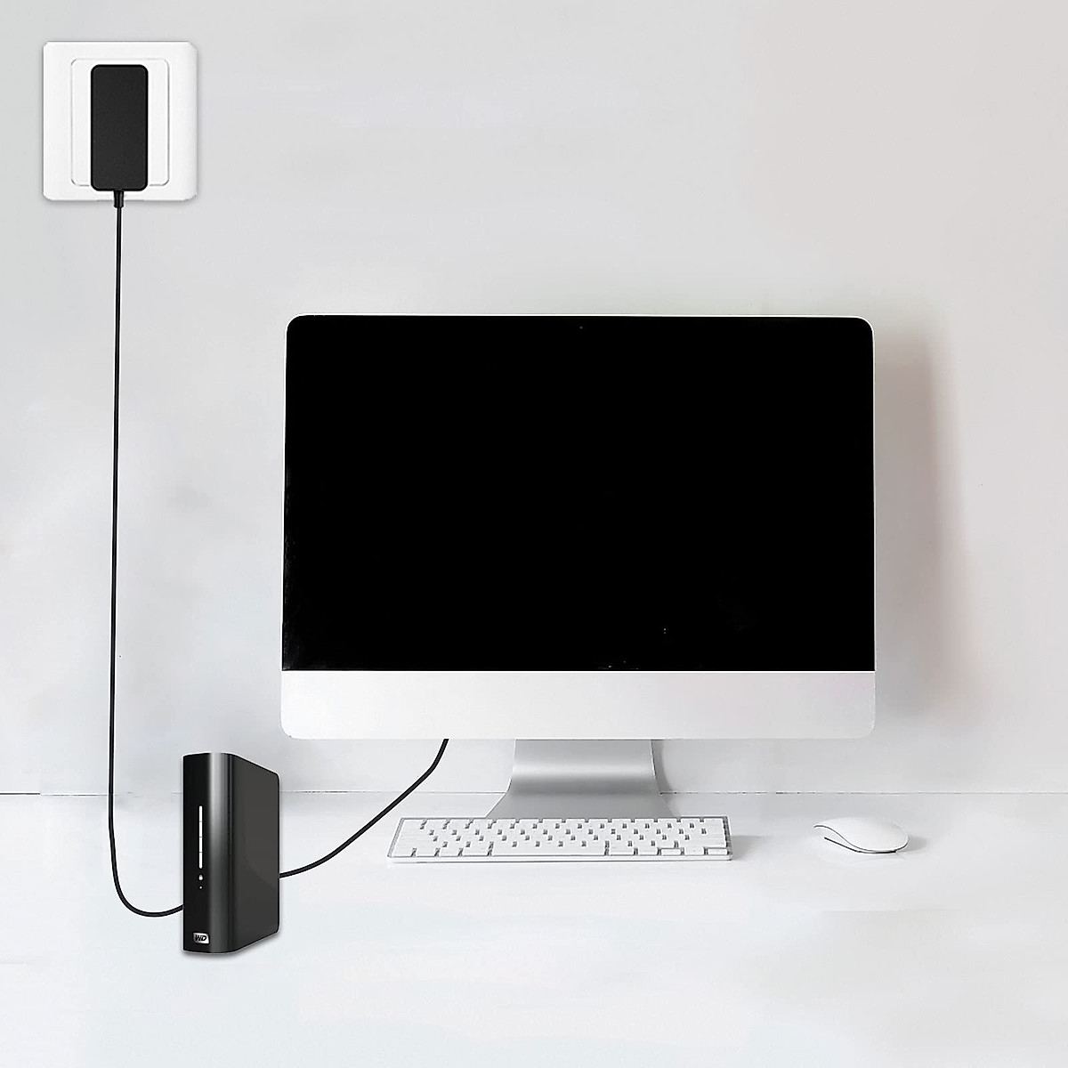 MEROM 12V Power Supply Adapter Compatible with Seagate, WD Western Digital My Book External Hard Drive Charger Cord WD5000H1U-00 - US Plug