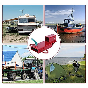 ECOTRIC New Clamp On Forklift Hitch Receiver Pallet Fork Trailer Towing Adapter 2" Insert